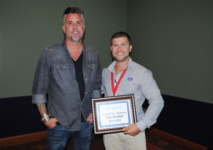 Bill Valway and Richard Rawlings at Award Ceremony - AP Corp